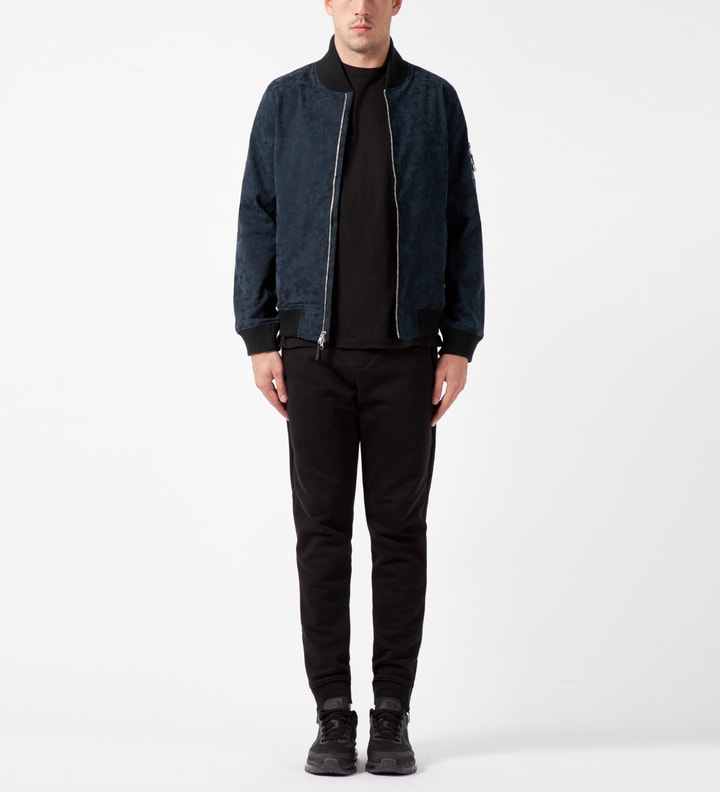 Jiberish - Navy Bomber Jacket | HBX - Globally Curated Fashion and ...