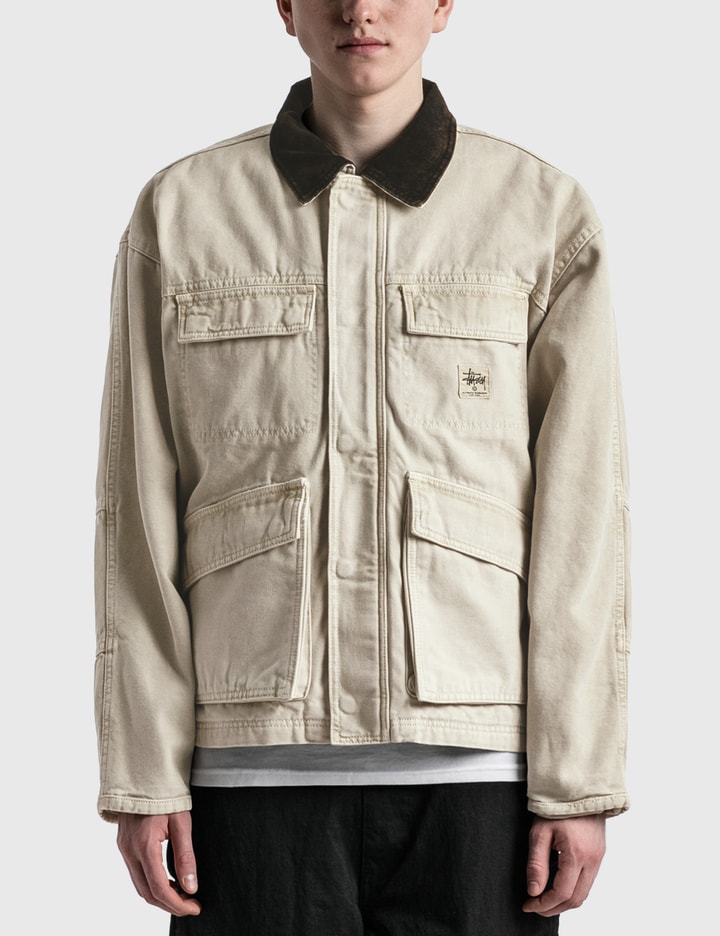 Stüssy - Washed Canvas Shop Jacket | HBX - Globally Curated Fashion and ...