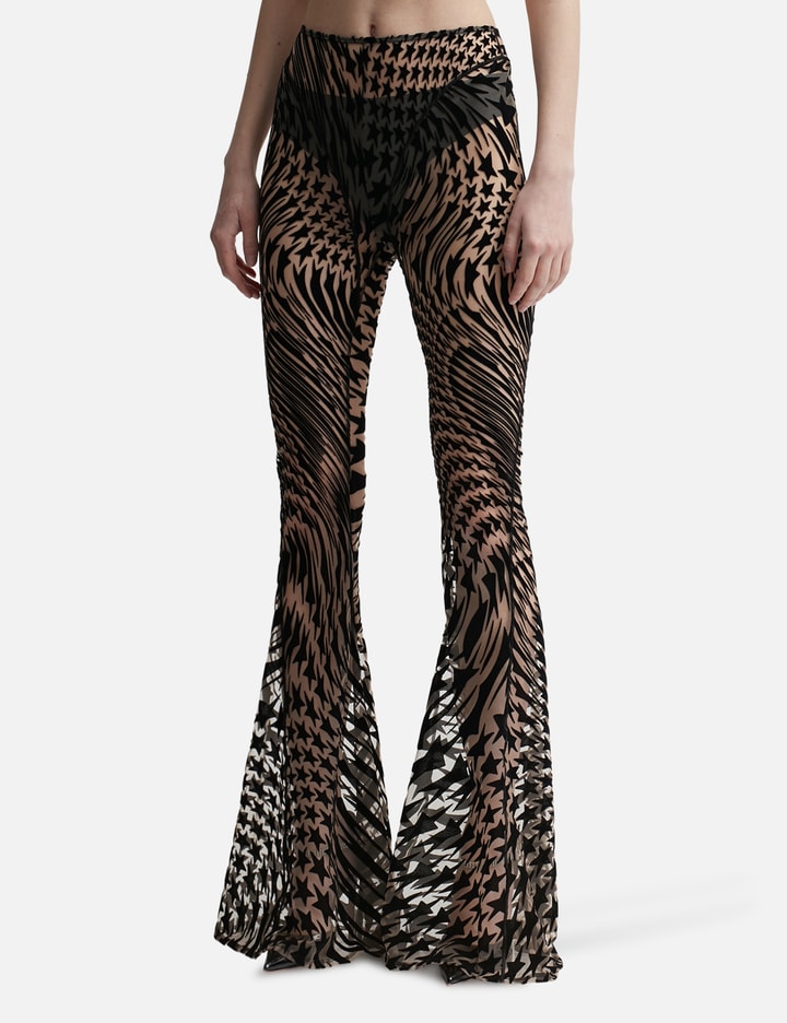 Mugler - Flocked Mesh Pants | HBX - Globally Curated Fashion and ...