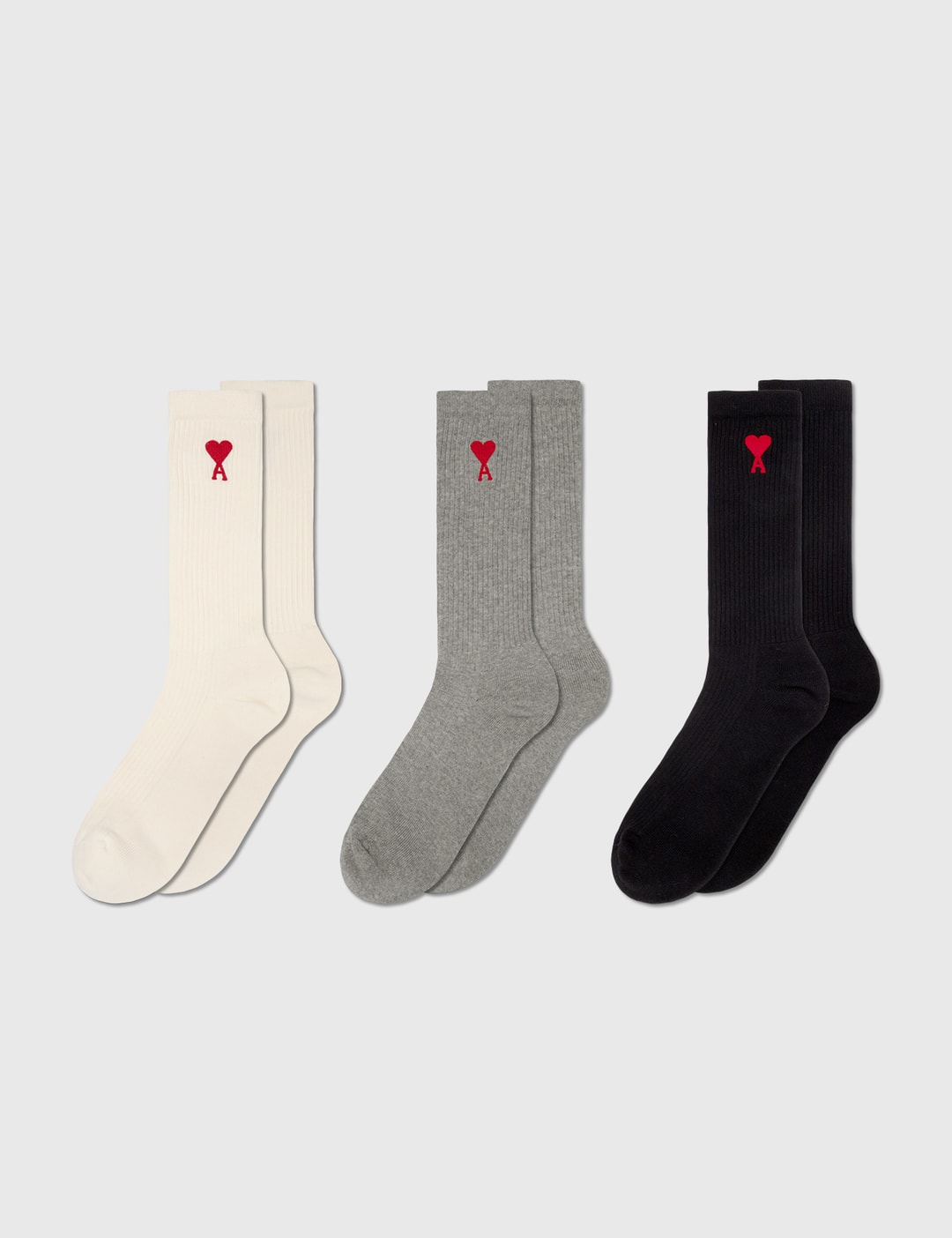 Ami - Three-pack Ami de Coeur Socks | HBX - Globally Curated Fashion ...