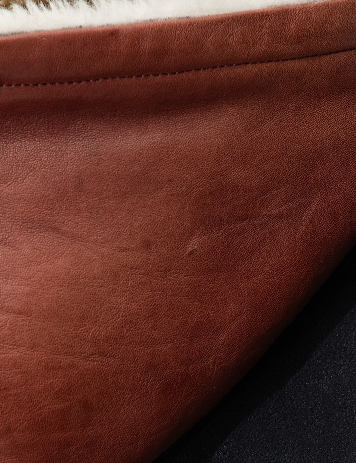 BLACKMEANS Leather Hooded Yakuza Jacket - Multicolor distressed leather ...