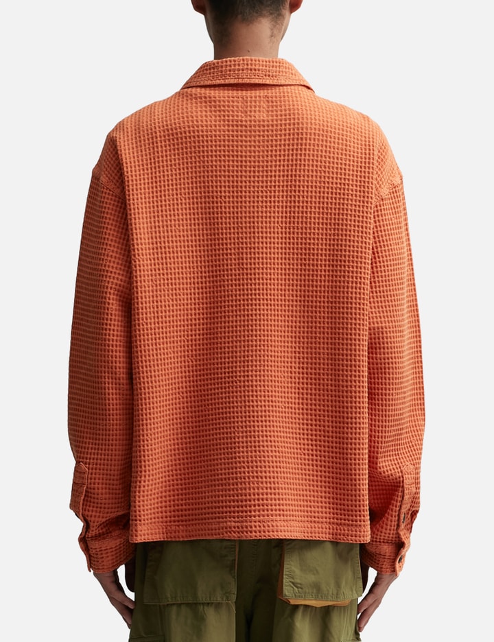 Brain Dead - WAFFLE BUTTON FRONT SHIRT | HBX