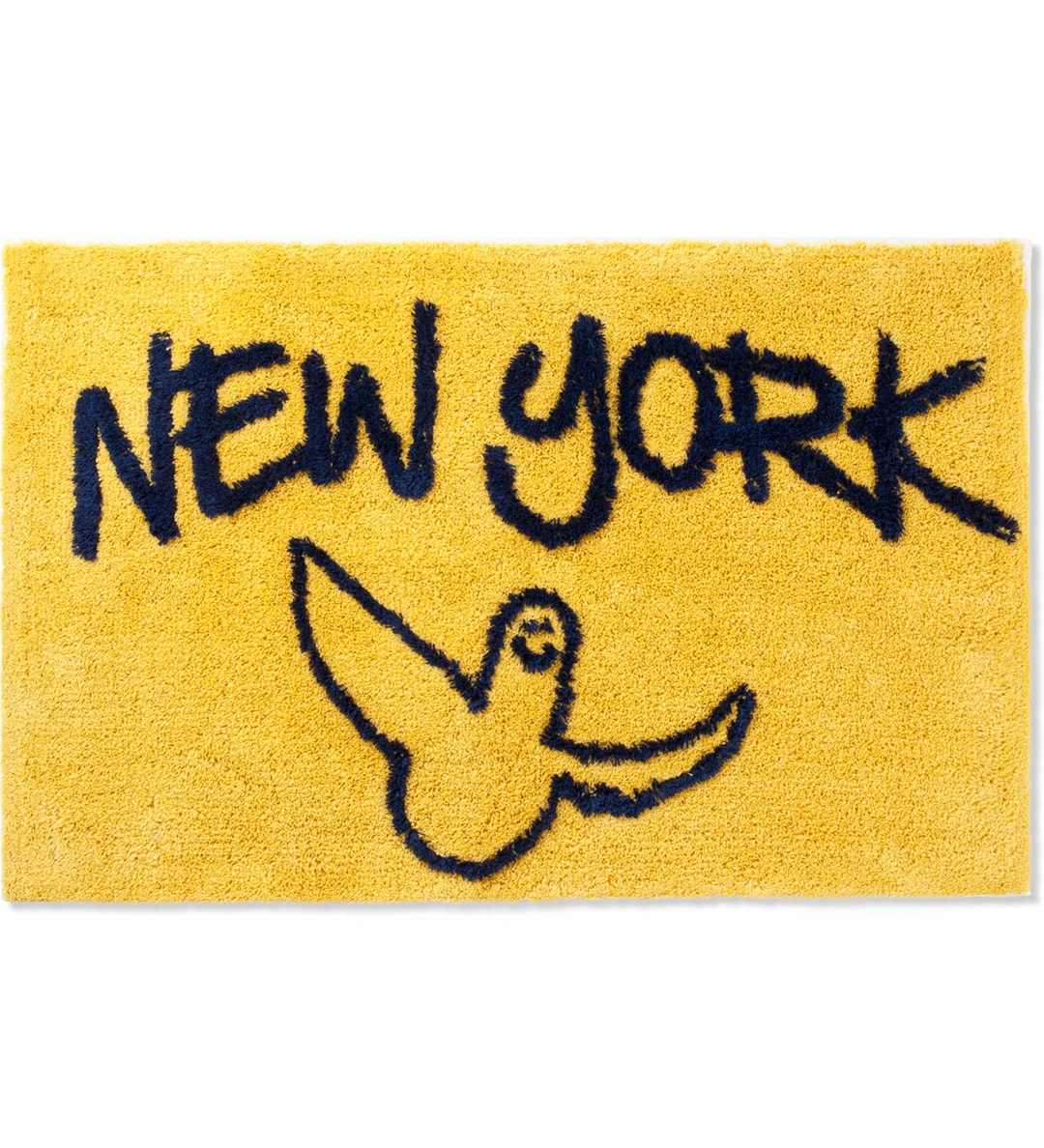 SECOND LAB - Yellow/Navy Gonz NY Rug | HBX - Globally Curated Fashion ...
