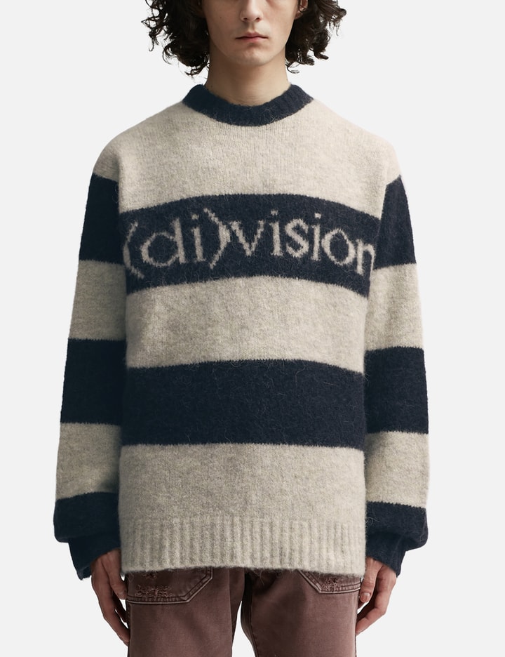 (di)vision - Striped Logo Knit Sweater | HBX - Globally Curated Fashion ...