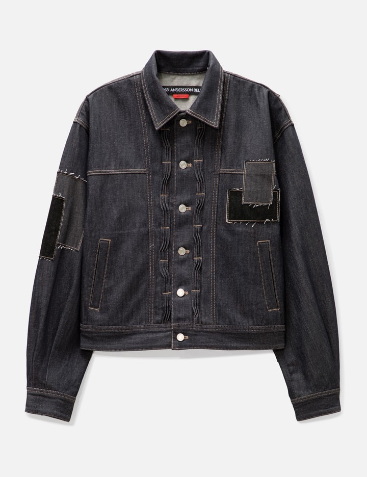 Andersson Bell - PATCHWORK WAVE TUCK DENIM JACKET | HBX - HYPEBEAST 為您搜羅全球潮流時尚品牌