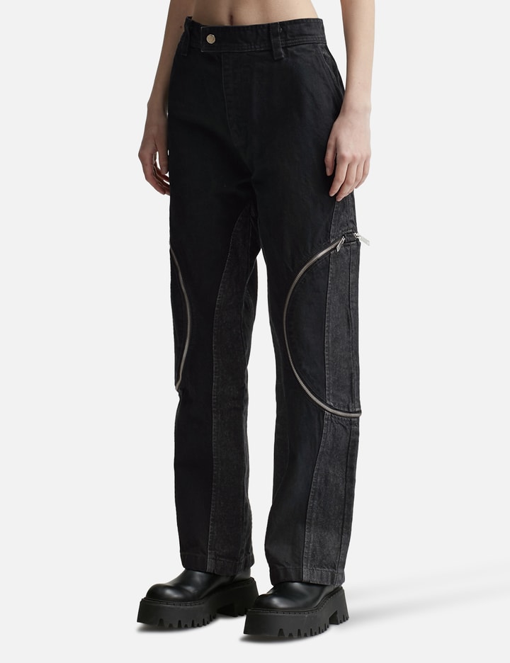 FINE CHAOS - CIRCLE-ZIP DENIM PANTS | HBX