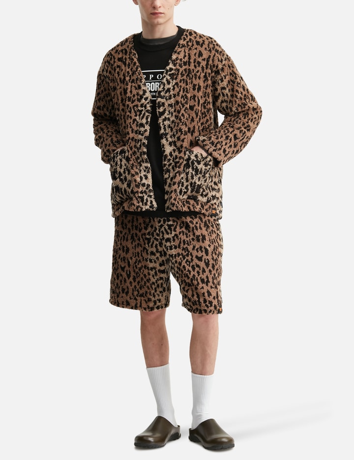 NEIGHBORHOOD NH X Hippopotamus . Terry Cloth Cardigan LS - 豹纹毛圈开衫，柔软吸湿速 ...