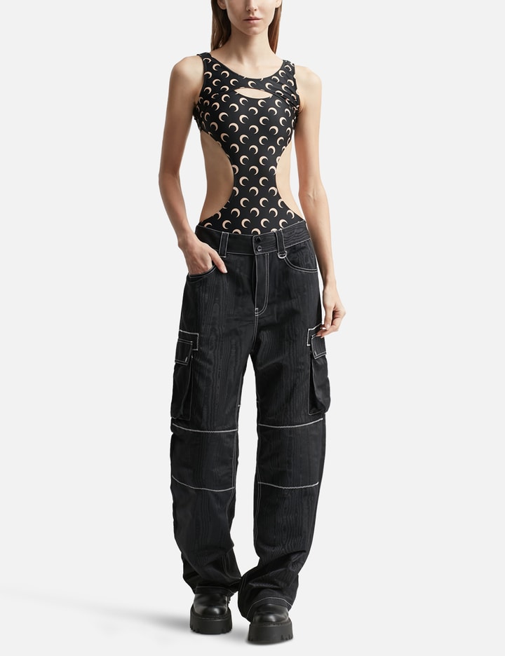 Marine Serre - All Over Moon ONE-PIECE SWIMSUIT | HBX