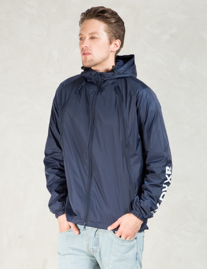 10.Deep - Navy Triple Zip Nylon Shell Jacket | HBX - Globally Curated ...