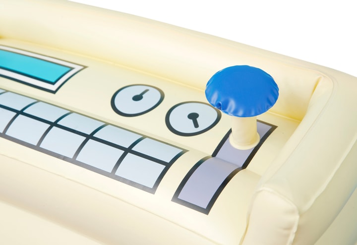 Ding Dong Takuhaibin X Doraemon - Blue Time Machine Inflatable Floats ...