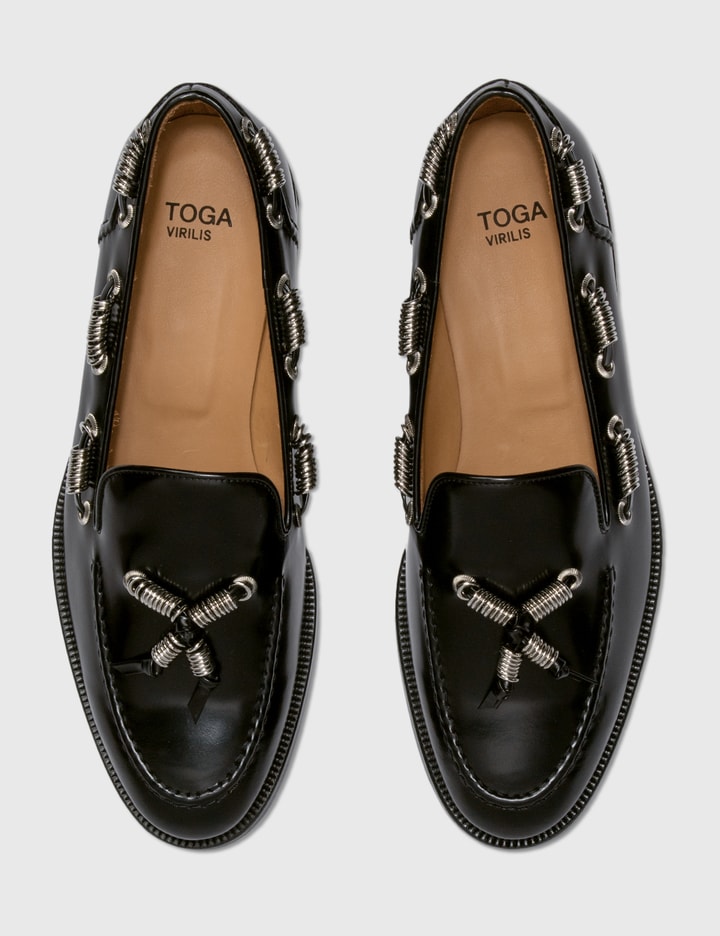 Toga Virilis - RING-EMBELLISHED LOAFERS | HBX - Globally Curated ...