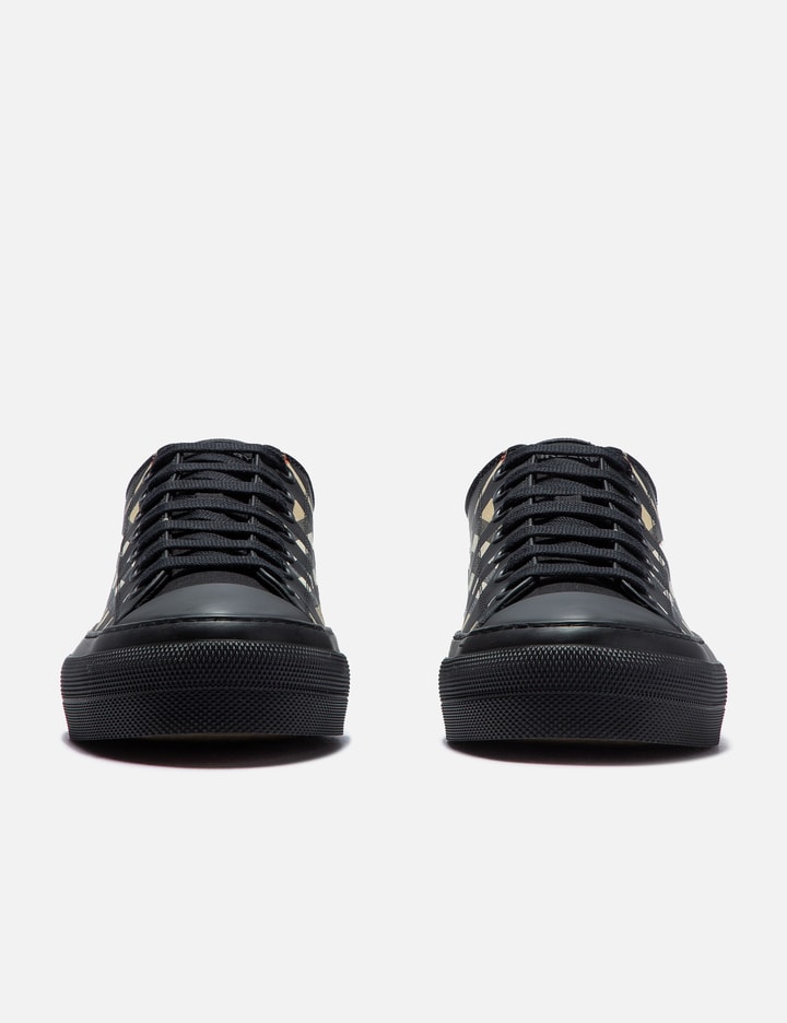 Burberry - Sliced Check Cotton Sneakers | HBX - Globally Curated ...