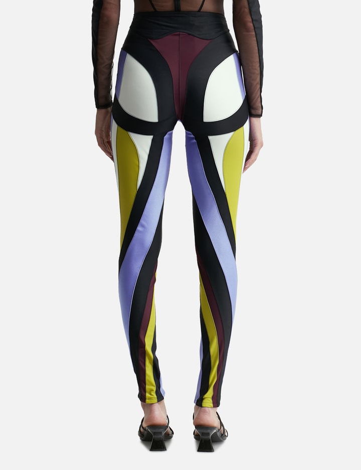 Mugler - Bicolor Spiral Leggings | HBX