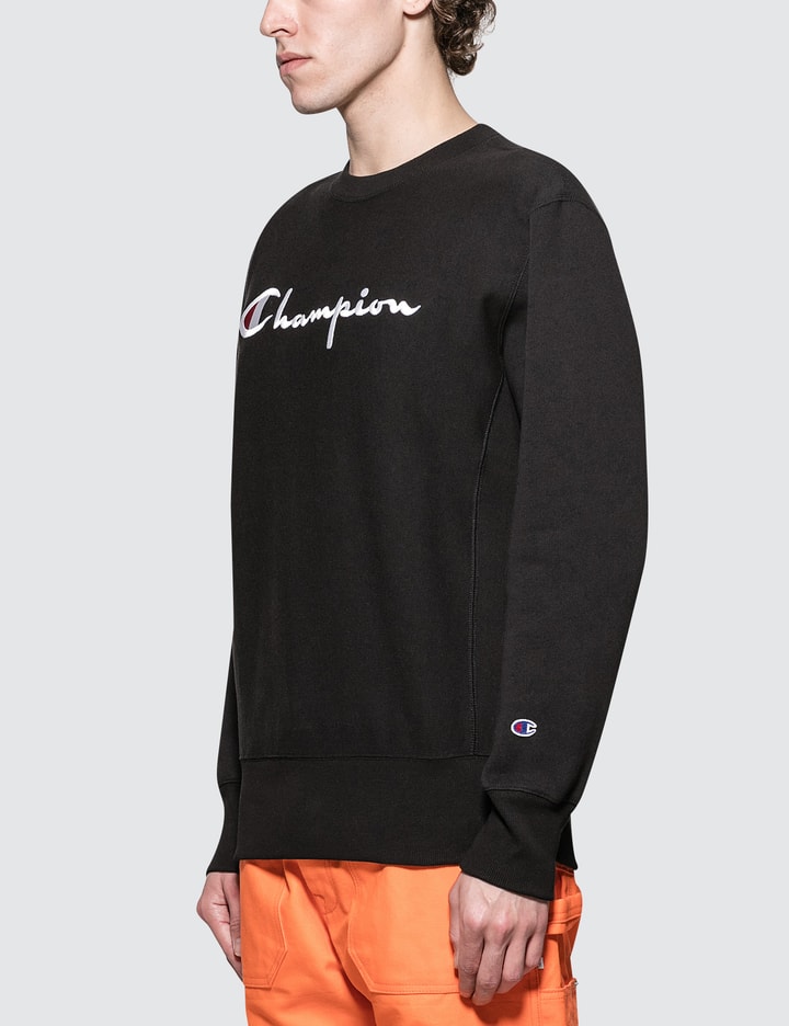 Champion Reverse Weave - Script Logo Sweatshirt | HBX - Globally ...