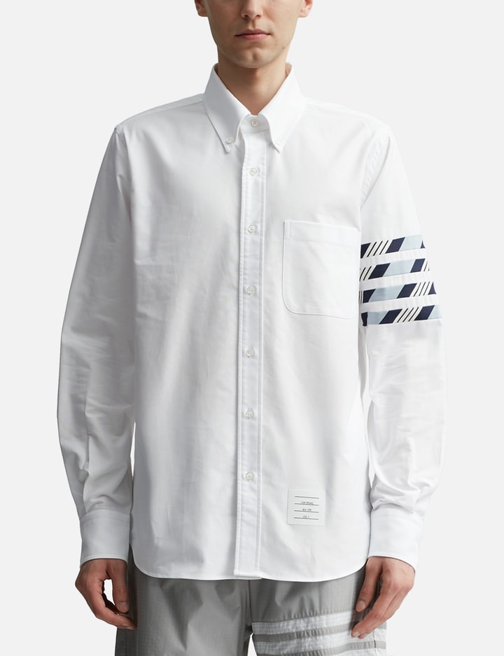 Thom Browne - 4-Bar Repp Stripe Shirt | HBX - Globally Curated Fashion ...