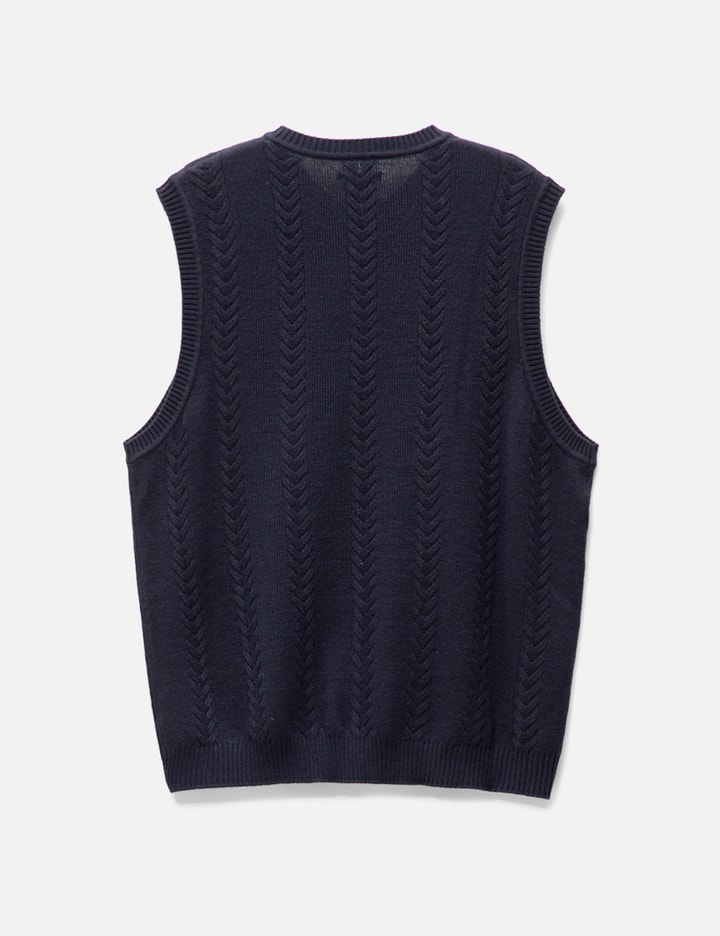 Malbon Golf - YACHT CLUB CABLE KNIT VEST | HBX