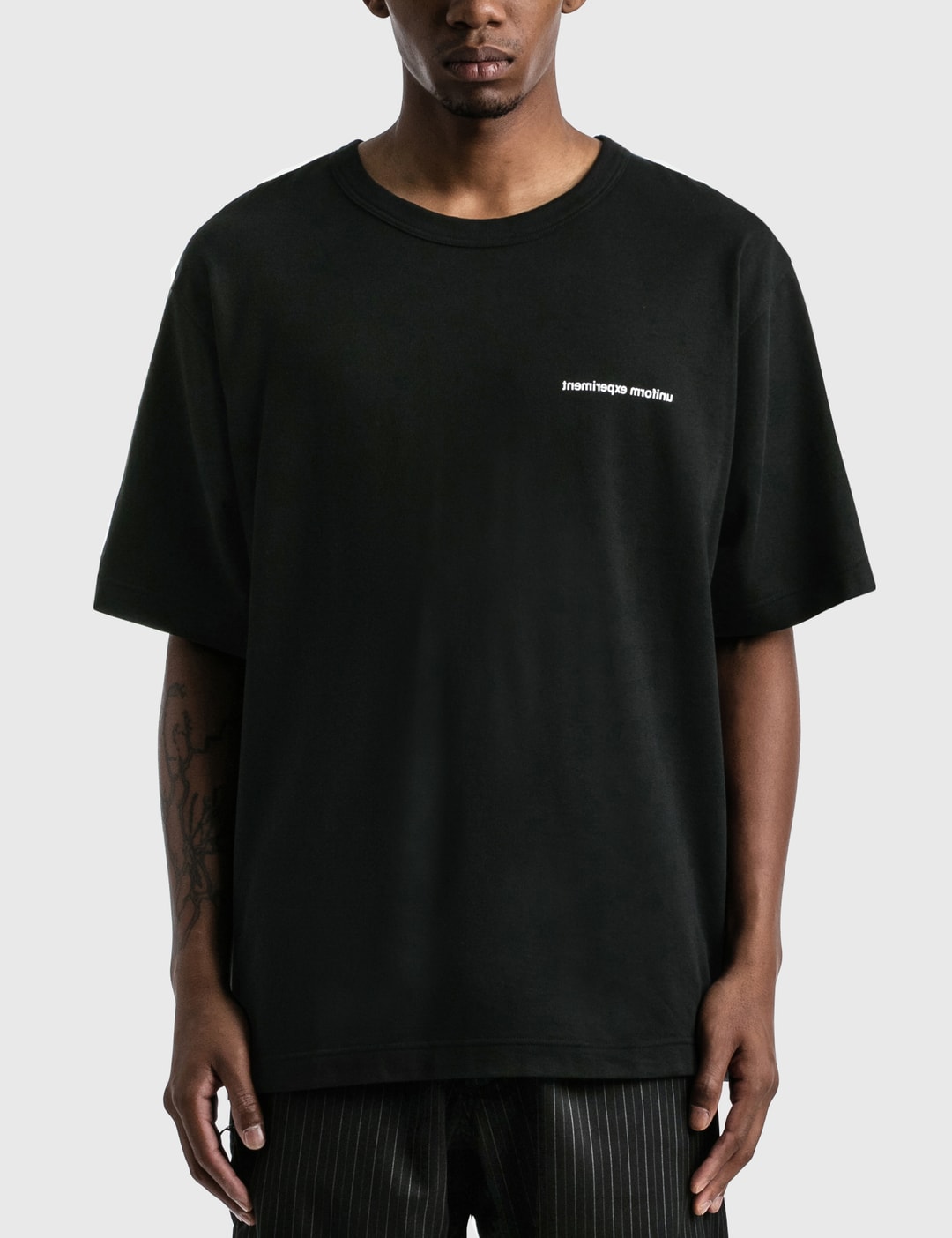 uniform experiment - Back Paneled Wide T-shirt | HBX - Globally Curated ...