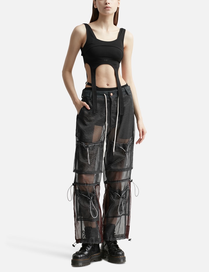 FRIED RICE - Unisex Check Drawstring Cargo Pants | HBX - Globally ...