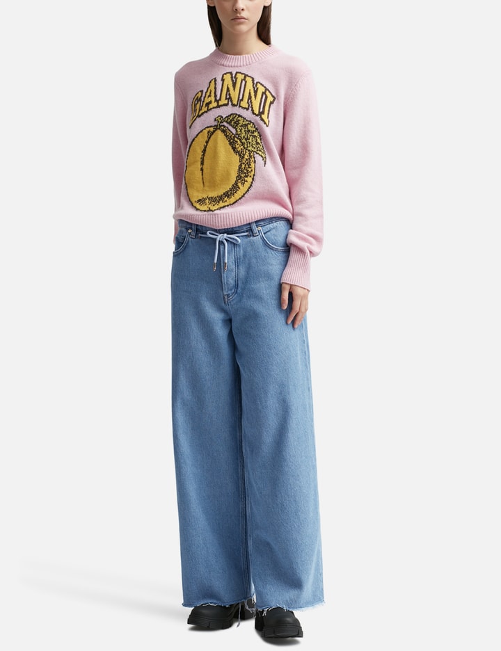 Ganni - Heavy Denim Wide Drawstring Jeans | HBX