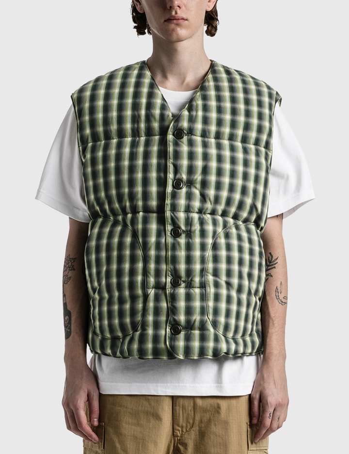 Nanamica - Check Down Vest | HBX