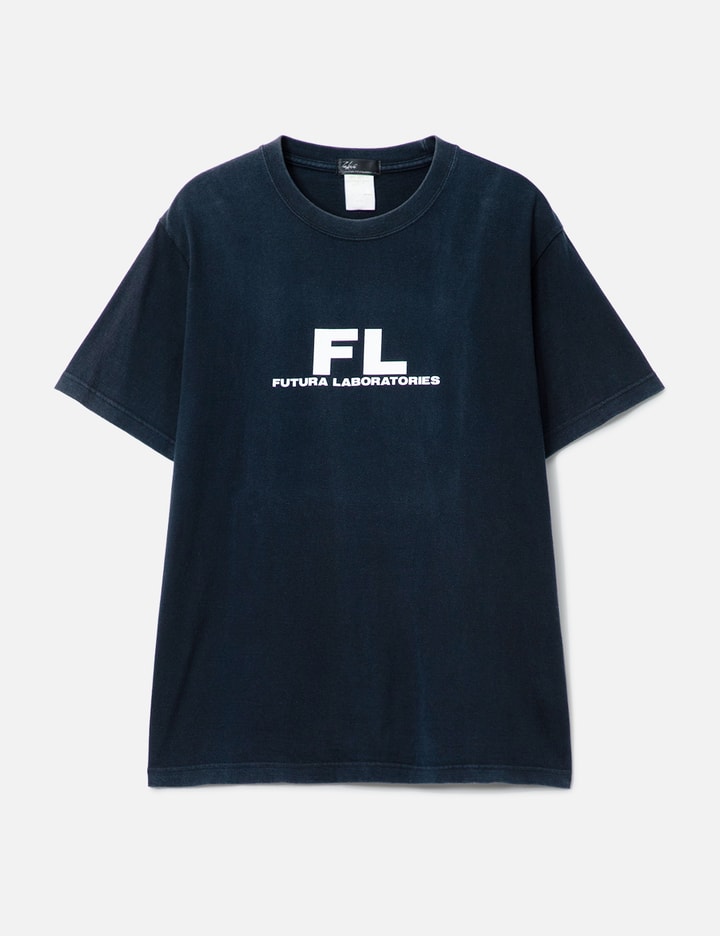 FUTURA LABORATORIES Classic FL Logo T-Shirt - Vintage black logo tee ...