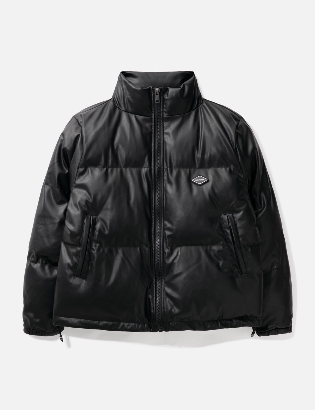 UNKNOWN - Metal Studded PU Leather Puffer Jacket | HBX