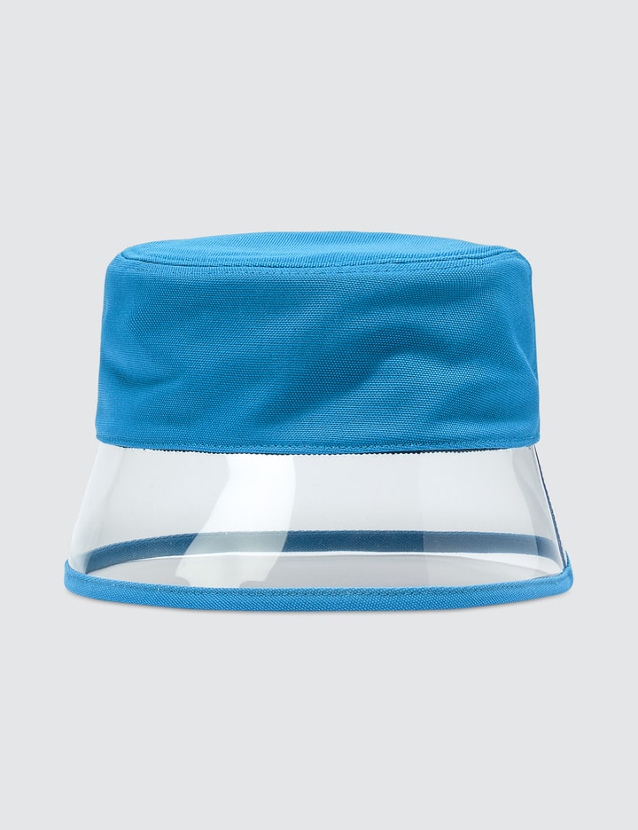 Prada - PVC Brim Bucket Hat in Blue | HBX