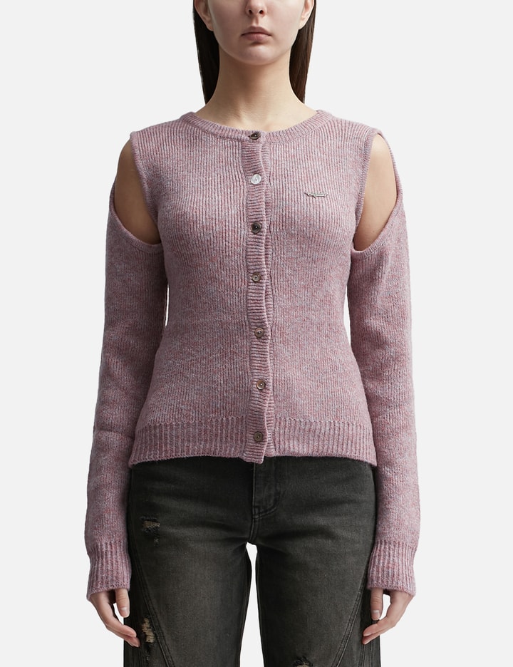 Lesugiatelier - CUT-OUT MOHAIR CARDIGAN | HBX