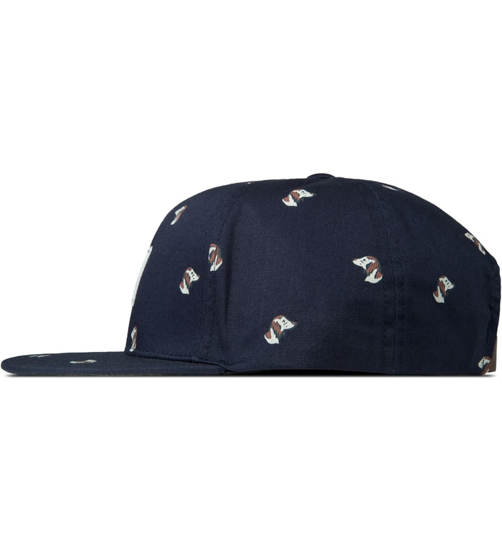 Penfield - Navy Hound Print Kramer Adjustable Cap | HBX - Globally ...