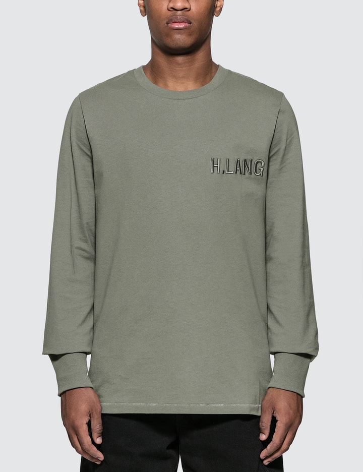 Helmut Lang - Raised Font Long Sleeve T-Shirt | HBX - 하입비스트가 엄선한 글로벌 패션 ...