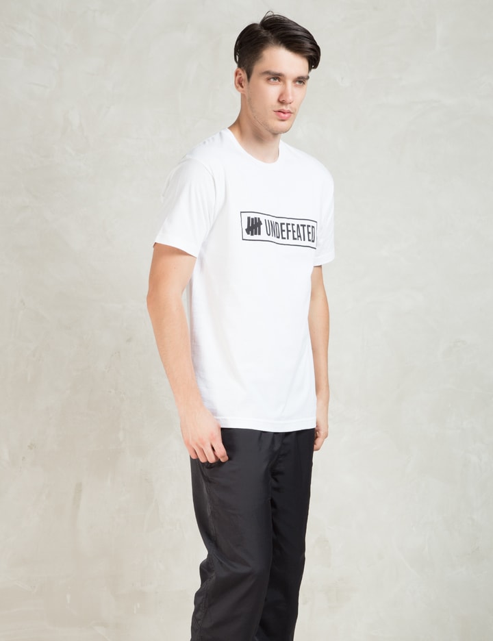 Undefeated - White Outline T-Shirt | HBX - Globally Curated Fashion and ...