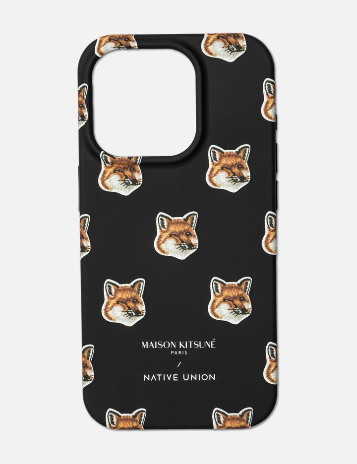 Maison Kitsuné - Maison Kitsune x Native Union All Over Fox Head iPhone 15 Pro Case | HBX ...