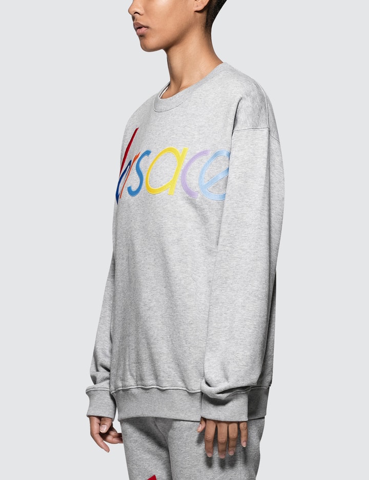 Versace - Rainbow Color Logo Sweatshirt | HBX - Globally Curated ...