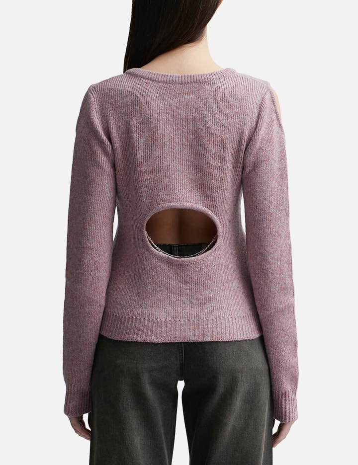 Lesugiatelier - CUT-OUT MOHAIR CARDIGAN | HBX