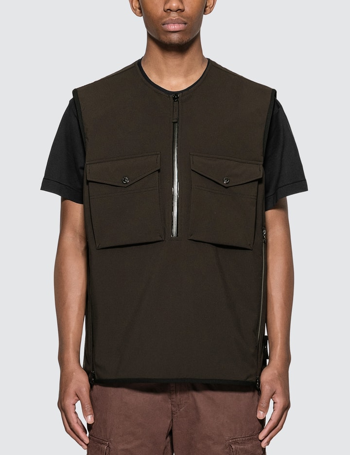 Stone Island - Poliestere Stretch 5-Layer Ghost Piece Vest | HBX ...