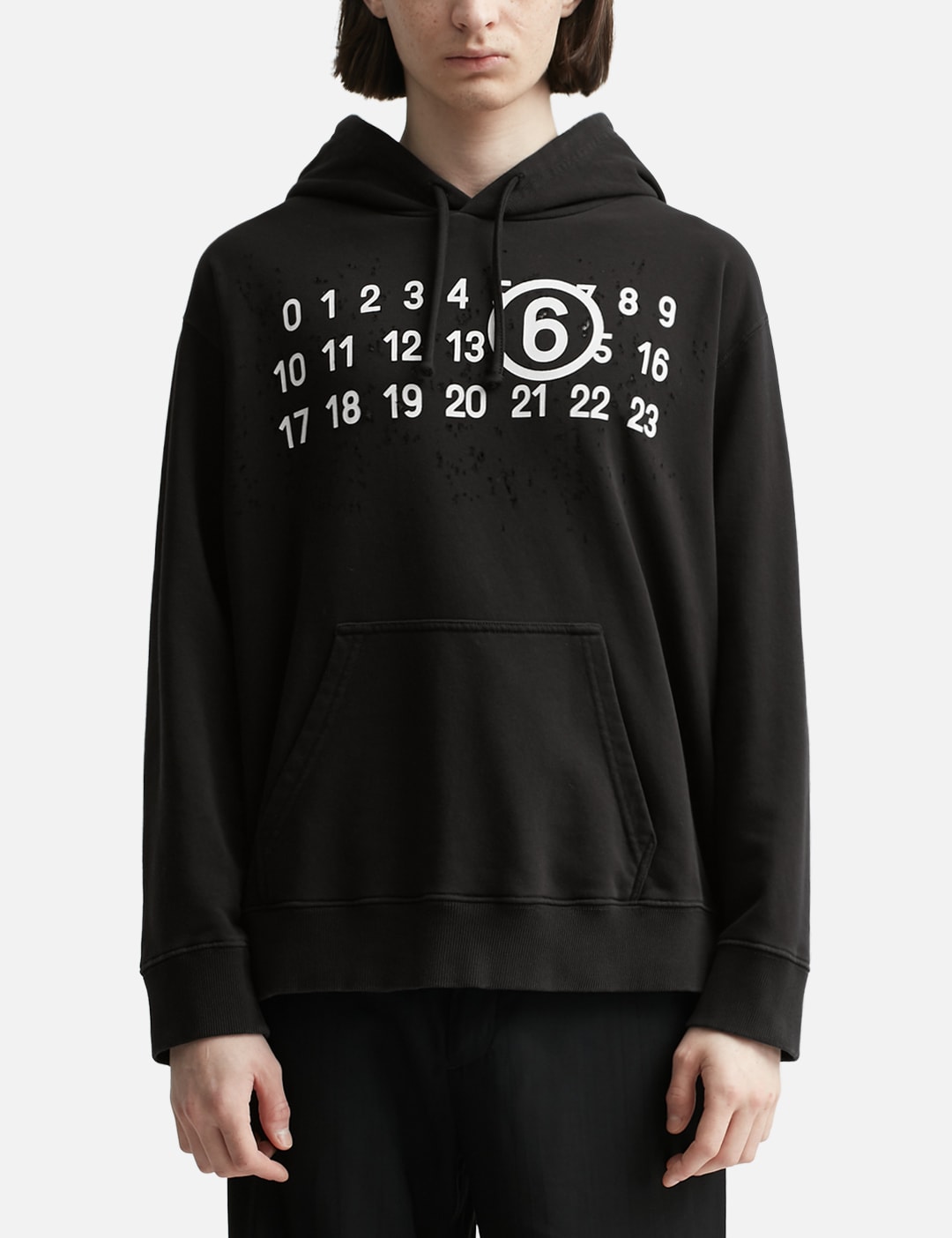 MM6 Maison Margiela - Number Logo Hoodie | HBX - Globally Curated ...