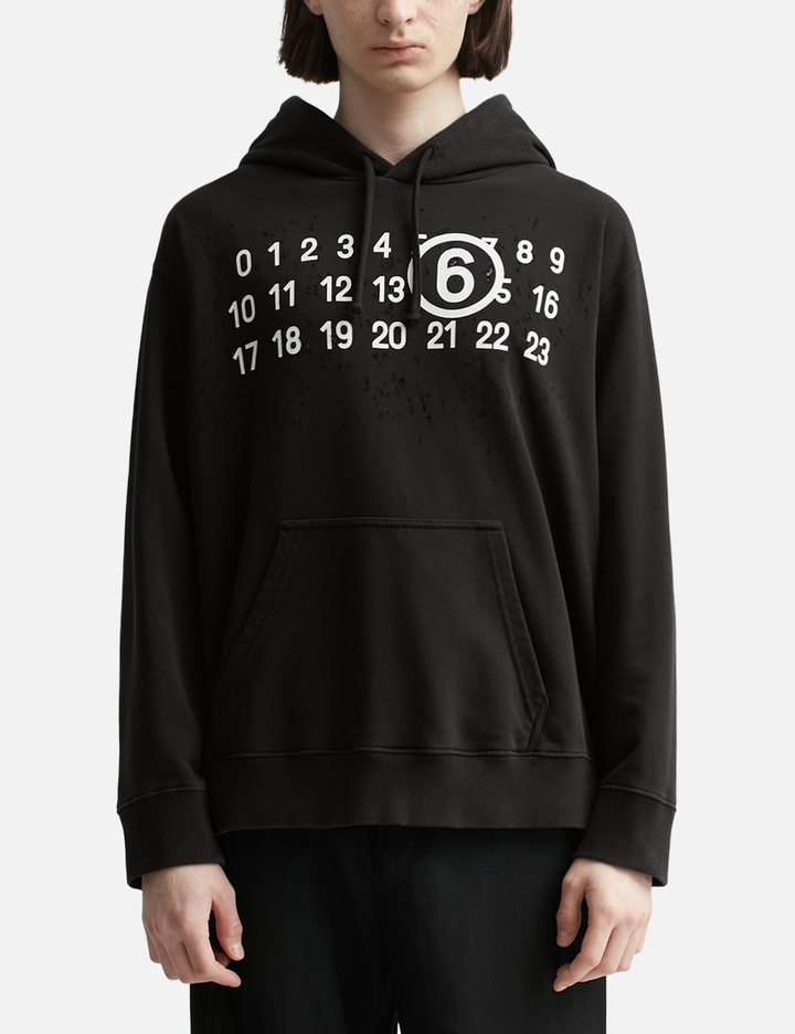 MM6 Maison Margiela - Number Logo Hoodie | HBX