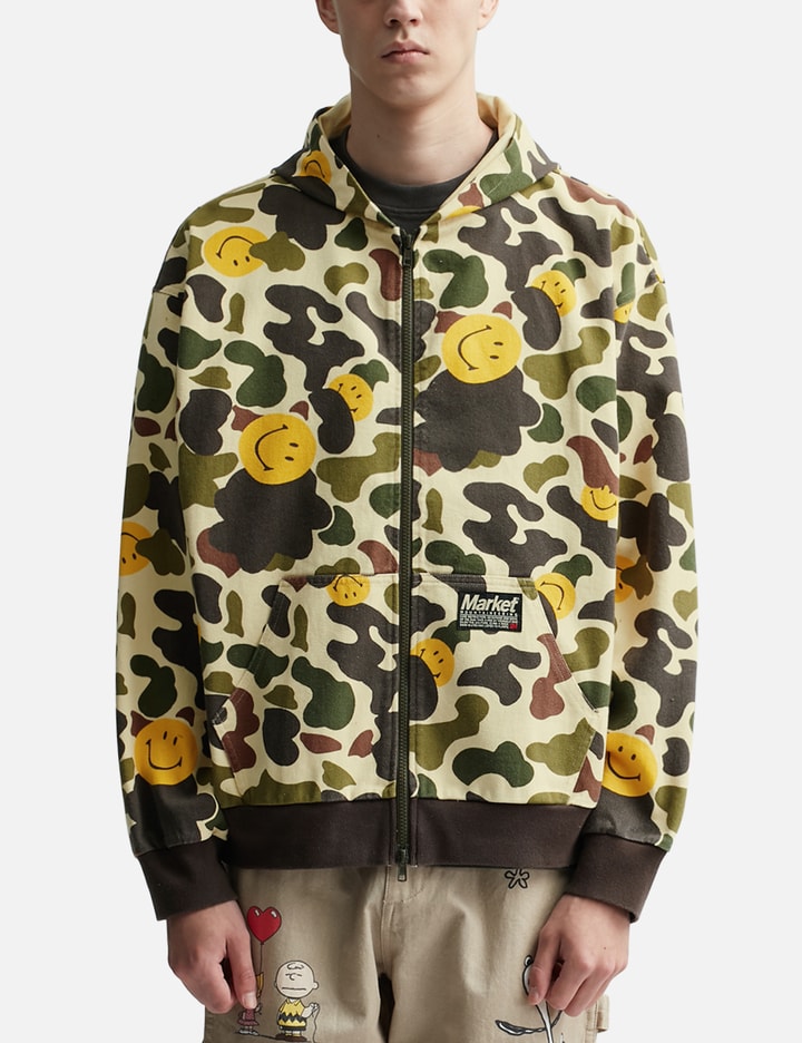 Market - SMILEY CAMO ZIP JACKET | HBX - HYPEBEAST 為您搜羅全球潮流時尚品牌