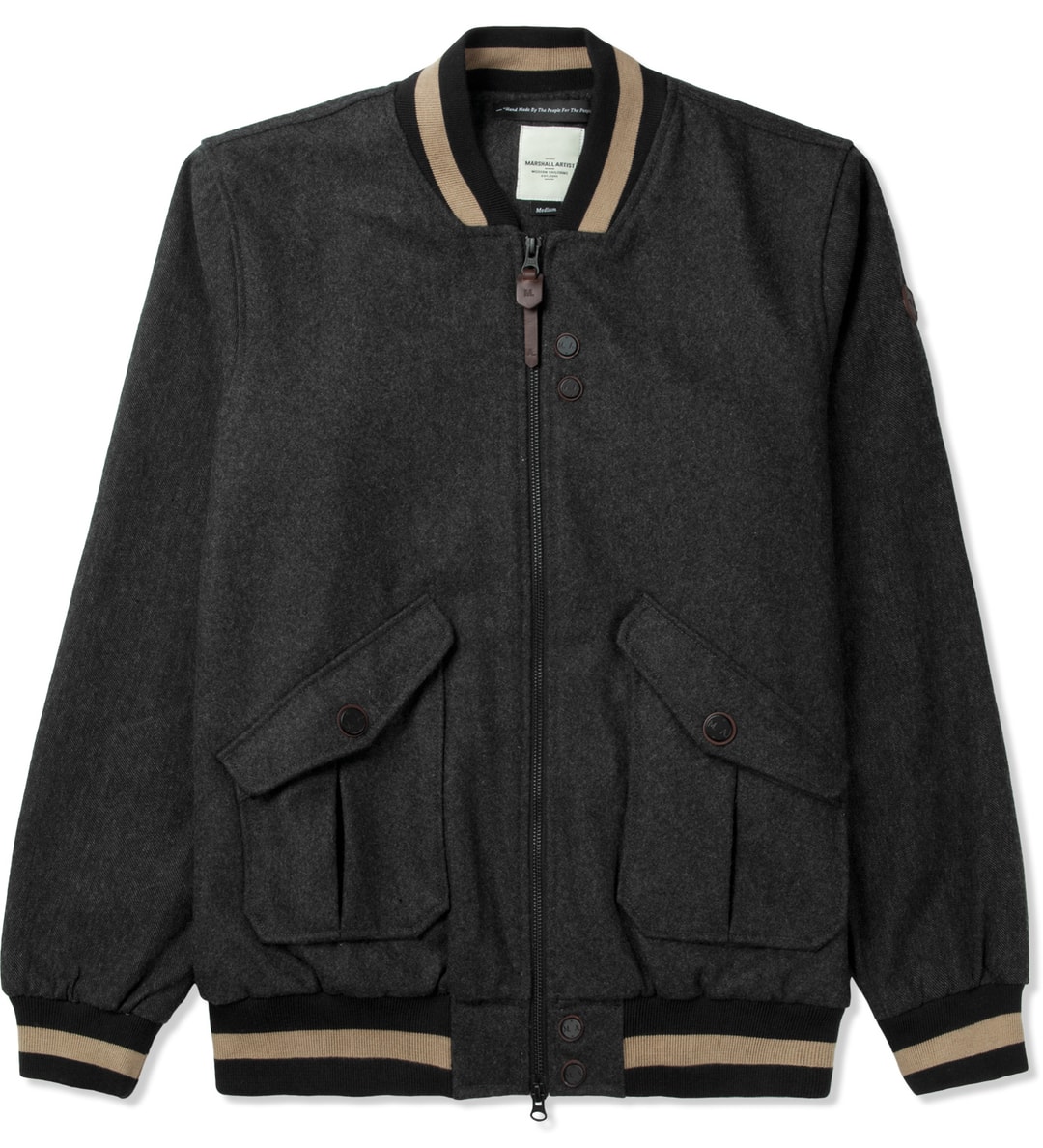 Marshall Artist - Charcoal Vintage Harrington Jacket | HBX - Globally ...