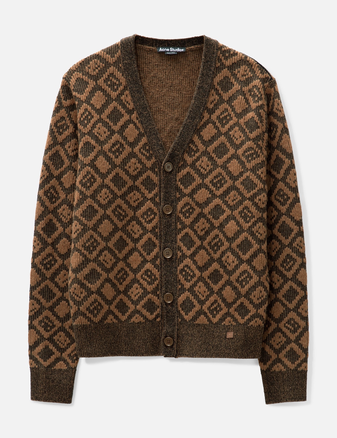 Acne Studios - Face Tiles Cardigan | HBX