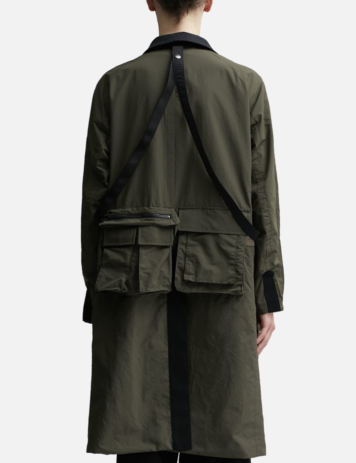 Sacai - Matte Taffeta Reversible Long Coat | HBX