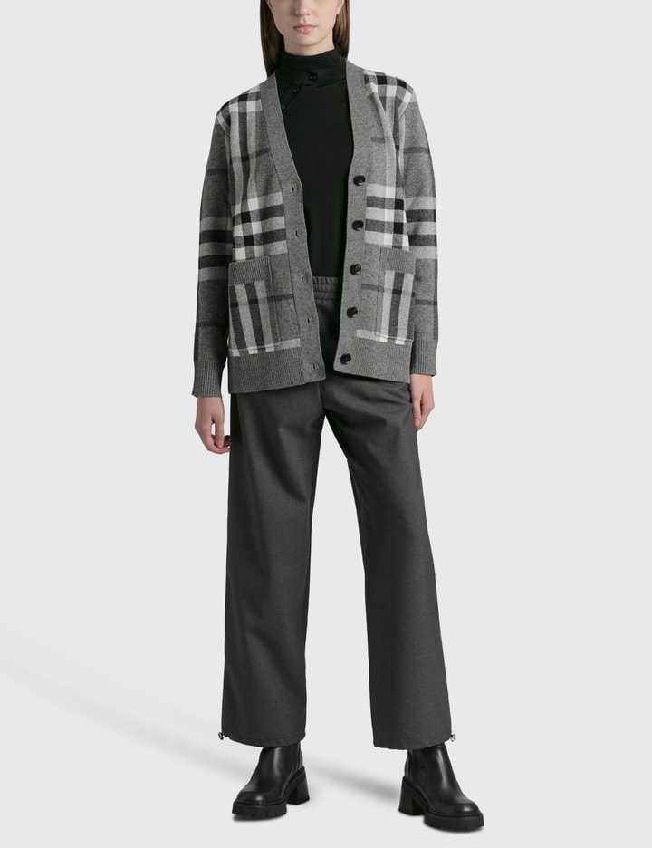Burberry - Check Oversized Cardigan | HBX