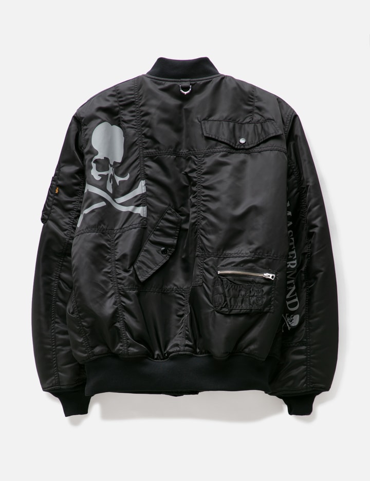 Mastermind World - Mastermind World x Alpha Industries Patchwork MA-1 Bomber Jacket | HBX