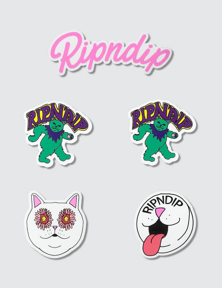 RIPNDIP - Sticker Pack | HBX - Globally Curated Fashion and Lifestyle ...