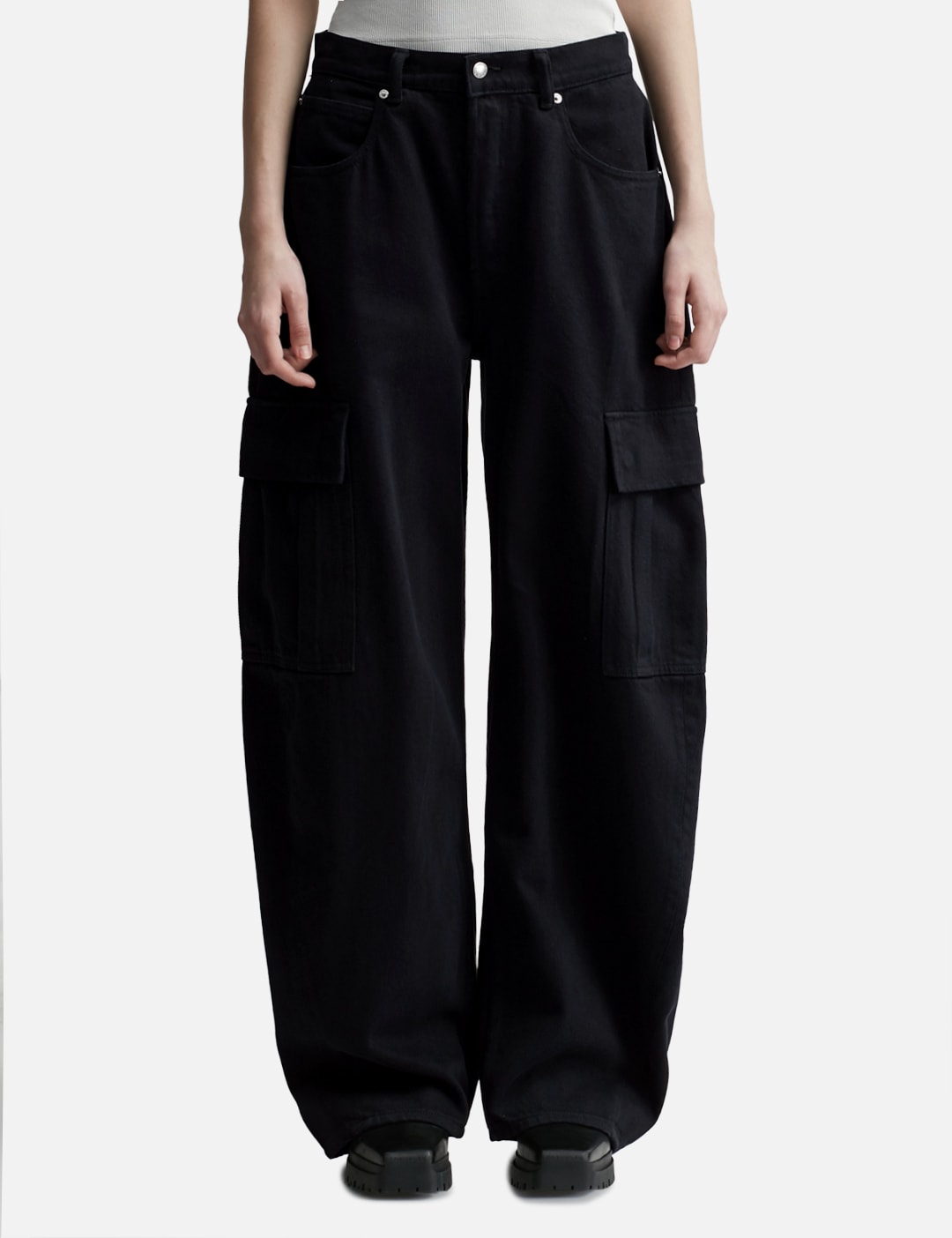 T By Alexander Wang - Oversize Cargo Jeans In Cotton | HBX - HYPEBEAST ...