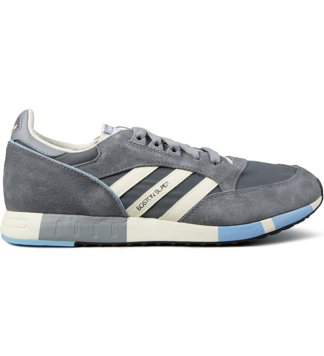 Adidas Originals - Dark Grey/Blue Boston Super 84-LAB Shoes | HBX ...