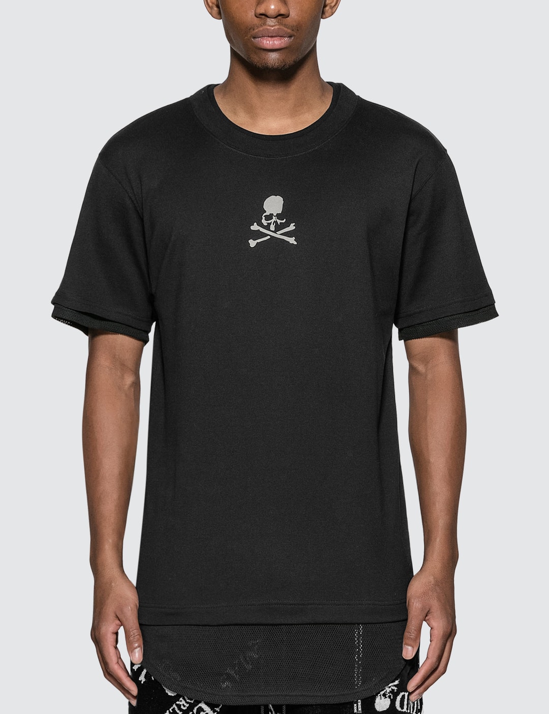 Mastermind World - Mesh Layered Logo T-Shirt | HBX - Globally Curated ...