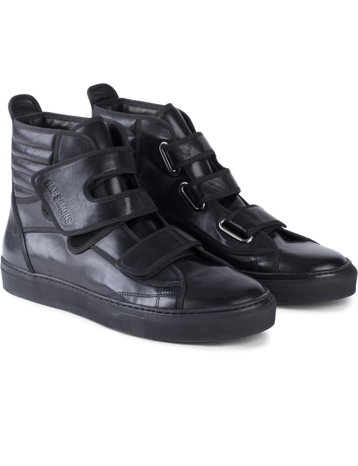 Raf Simons - High Velcro Sneakers | HBX - Globally Curated Fashion and ...