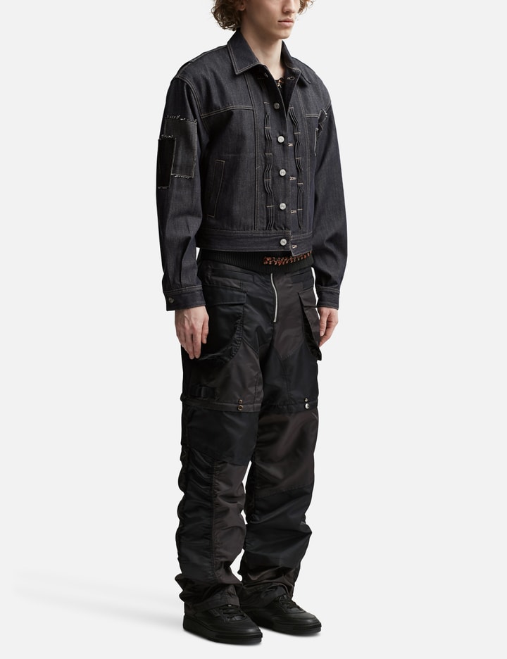 Andersson Bell - PATCHWORK WAVE TUCK DENIM JACKET | HBX - HYPEBEAST 為您搜羅全球潮流時尚品牌