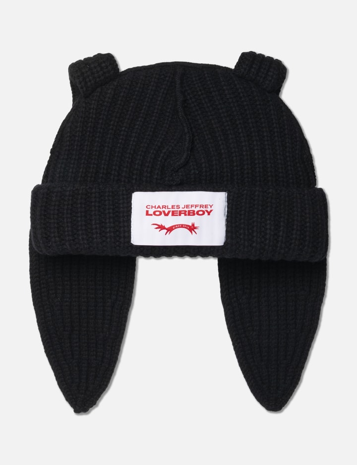 Charles Jeffrey Loverboy Chunky Rabbit Beanie - Chunky knit beanie with ...